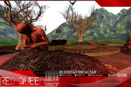 Second Life Marketplace - 【ⓇⓆ】Blood & Fire Altar (RP Setup)