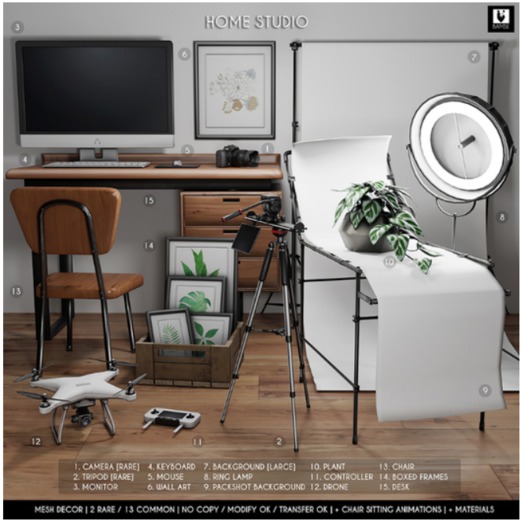 Second Life Marketplace - 13. BAMSE : Home Studio - Chair