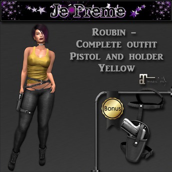 Second Life Marketplace - Roubin Complete Maitreya Outfit with Pistol ...