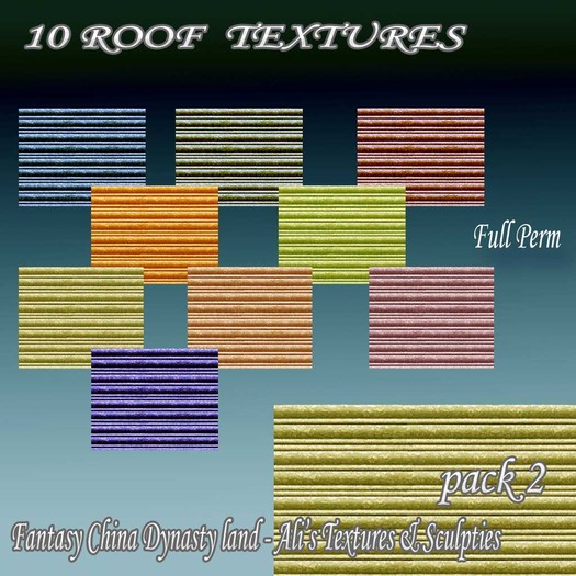 Second Life Marketplace - Roof Textures Pack 2