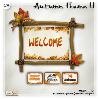 Second Life Marketplace - [V/W] Autumn Frame II - Wall / Door rustic ...