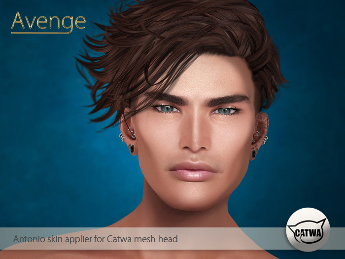 Second Life Marketplace - [Avenge] Antonio skin applier for Catwa - tan ...