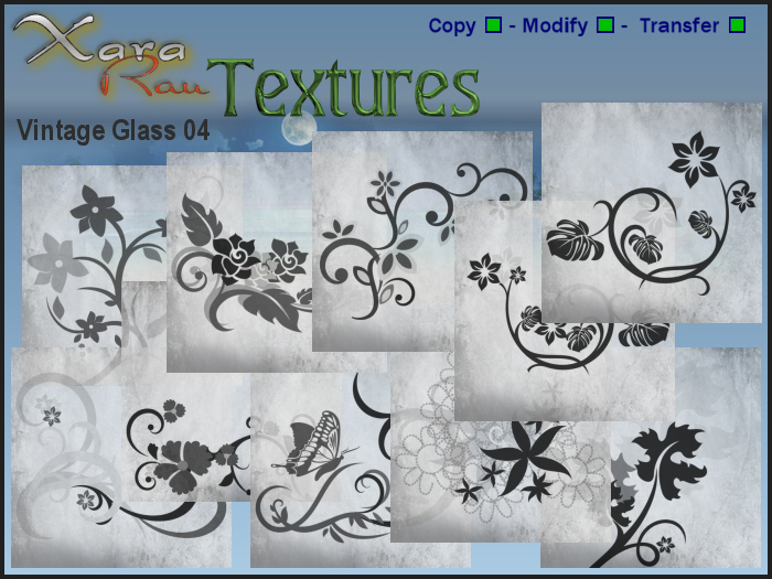 Second Life Marketplace - XR Textures - Glass Vintage 04