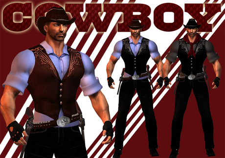 Second Life Marketplace - (cowboy) Hud applier for Enzo mesh avatar ...