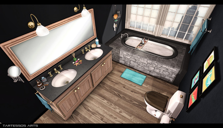 Second Life Marketplace - ::TA Emphasis Bathroom Set -Basic Menu- Copy