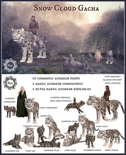 Second Life Marketplace - Jinx : Clouded Leopard Companion RARE - REZZ ...