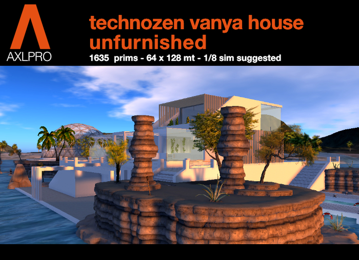 Second Life Marketplace - AXL pro Plus - Technozen Vanya House Unfurnished