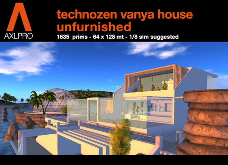 Second Life Marketplace - AXL pro Plus - Technozen Vanya House Unfurnished