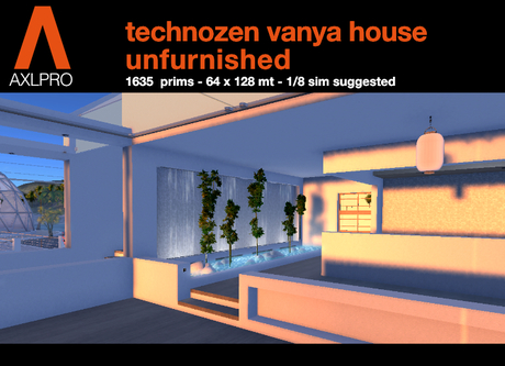 Second Life Marketplace - AXL pro Plus - Technozen Vanya House Unfurnished