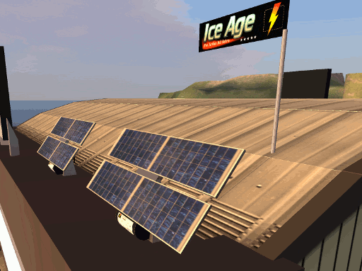 Second Life Marketplace - Twin Solar Panel (sun-tracking)