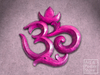 Second Life Marketplace - Carved Pink Painted Wooden OM (Aum) Wall ...