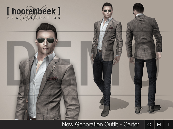 Second Life Marketplace - Complete Outfit - Carter - Signature, Belleza ...