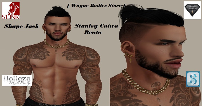 Second Life Marketplace - [ Wayne Bodies Store ] Jack shape stanley ...