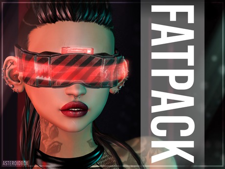 Second Life Marketplace - AsteroidBox. Cyber Visor - Fatpack