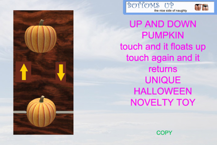 Second Life Marketplace - * bottoms up boxed UP DOWN FLOATING HALLOWEEN ...