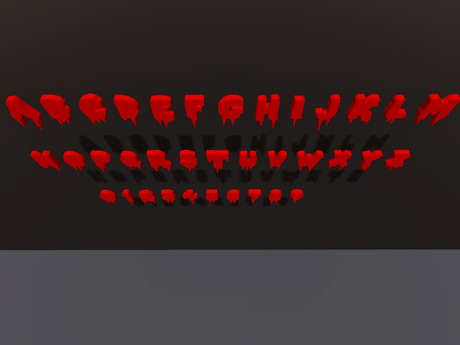 Second Life Marketplace - *K* Alphabet Nightmare Halloween Mesh