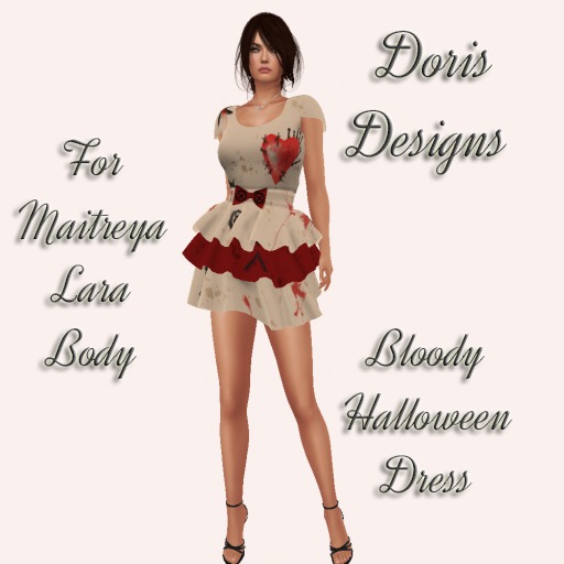Second Life Marketplace - Doris Designs - Bloody Halloween Dress