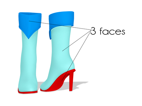 Second Life Marketplace - Full Perm Women's High Heel Super Hero Calf ...
