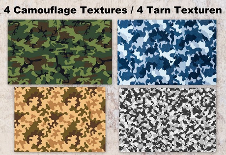 Second Life Marketplace - 4 Camouflage Textures