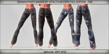 Second Life Marketplace - *90% OFF Full Perm* Denims/Pants Unisex ...