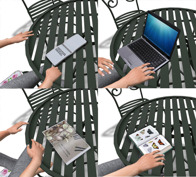 Second Life Marketplace - Garden Table and Chairs - Rain or Shine Set ...