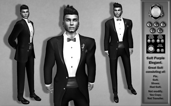 Second Life Marketplace - DEMO Suit Purple Elegant