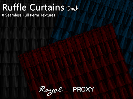 Second Life Marketplace - RP - 8 Dark Ruffles Full Perm Seamless Textures