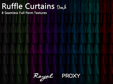Second Life Marketplace - RP - 8 Dark Ruffles Full Perm Seamless Textures