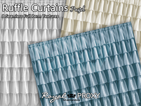 Second Life Marketplace - RP - 8 Pastel Ruffle Fabric Full Perm ...