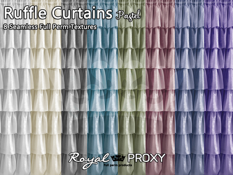 Second Life Marketplace - RP - 8 Pastel Ruffle Fabric Full Perm ...
