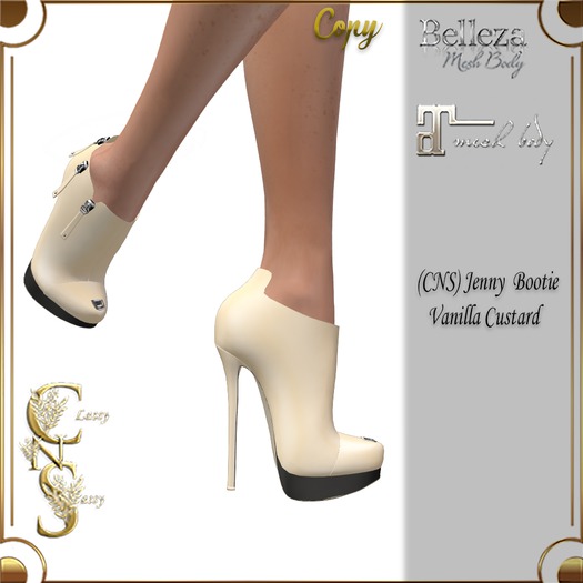 Second Life Marketplace - (CNS) Jenny Booties Vanilla Custard