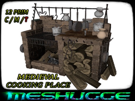 Second Life Marketplace - [GG] Medieval Cooking Place Boxed