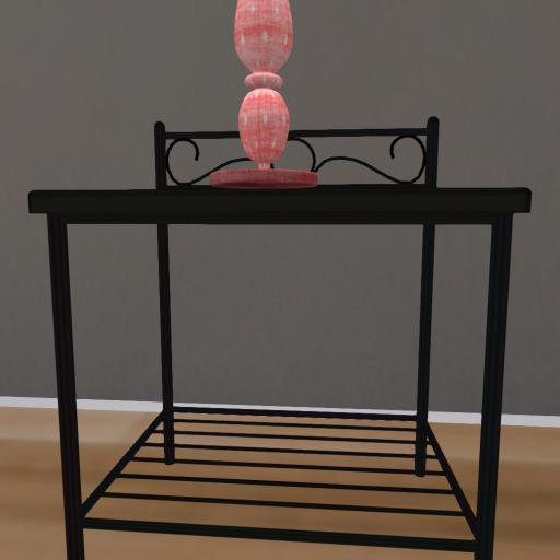 Second Life Marketplace - black wire night stand