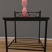 Second Life Marketplace - black wire night stand