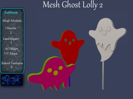 Second Life Marketplace - ~tc~ Mesh Ghost Lolly 2 FullPerm Kit
