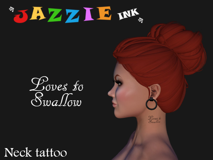 Second Life Marketplace - Loves to swallow neck tattoo