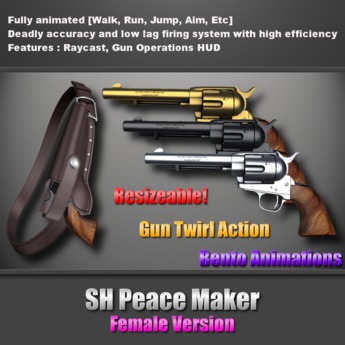 Second Life Marketplace - SH Peace Maker - Single Hand (Female Version)