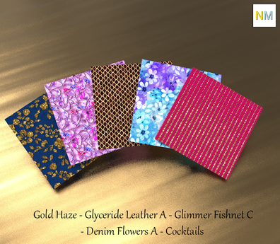 Second Life Marketplace - Gold Haze Matchup Kit 10 Seamless Textures NM