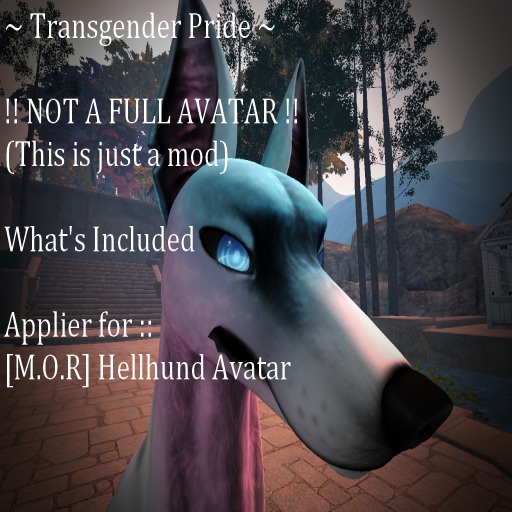 Second Life Marketplace - Transgender Pride Hellhund Mod !!FREEBIE!!