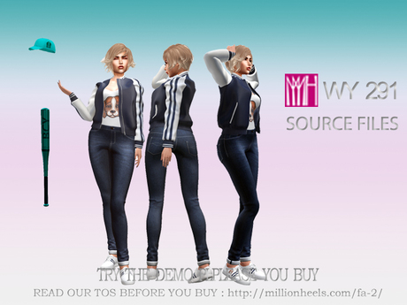 Second Life Marketplace - [WY]Full Perm 291 source files cowboy suit