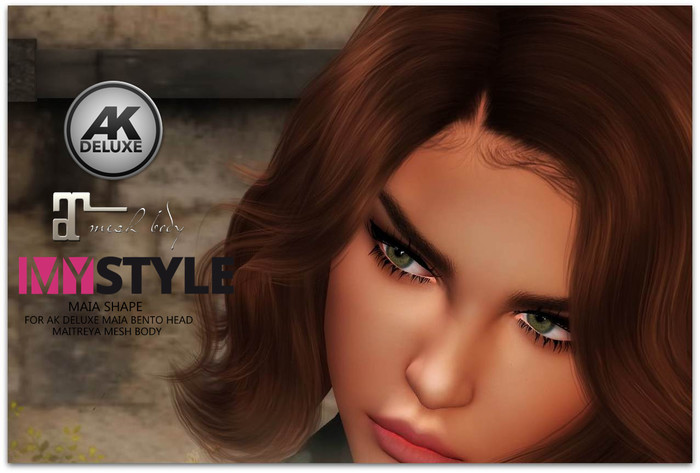 Second Life Marketplace - MS_AK_shape_MAIA BENTO HEAD/maitreya mesh body