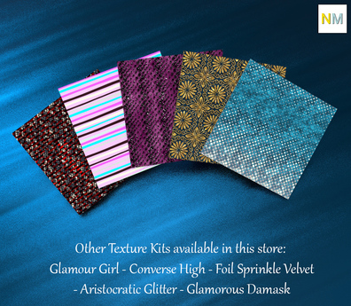 Second Life Marketplace - Glamour Girl Matchup Kit 10 Seamless Textures NM