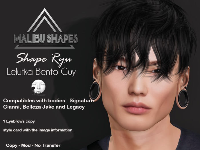 Second Life Marketplace - Malibu Shapes ::: Ryu - Lelutka Bento Guy