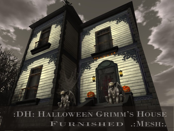 Second Life Marketplace - :DH: Halloween Grimm's House (MESH) FURNISHED ...