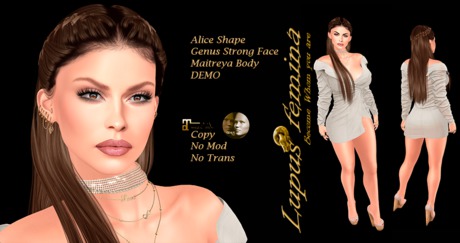 Second Life Marketplace - "Lupus Femina" Alice Shape - Genus Strong ...