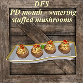 Second Life Marketplace - PD mouth watering stuffed mushrooms DFS ...