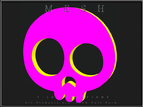 Second Life Marketplace - T-3D Creations [ Halloween Skull 02 ] Micro ...