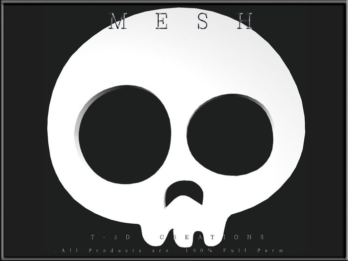 Second Life Marketplace - T-3D Creations [ Halloween Skull 02 ] Micro ...