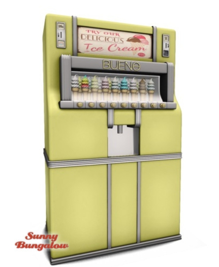 Second Life Marketplace - BUENO-Good Life Ice Cream Machine- Yellow