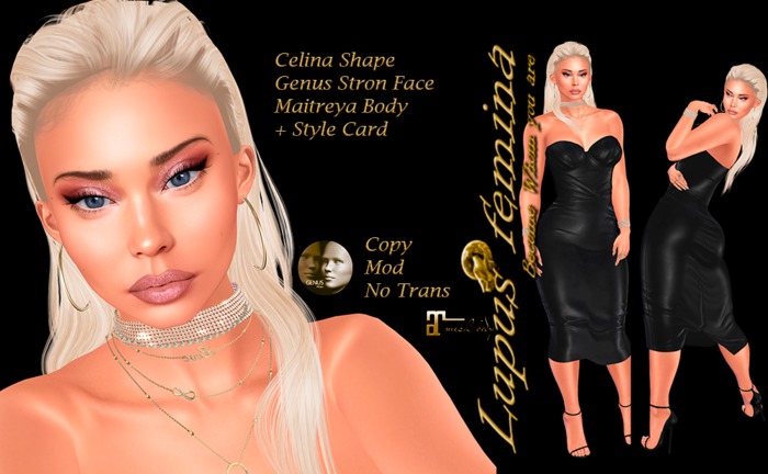Second Life Marketplace - "Lupus Femina" Celina Shape - Genus Strong face